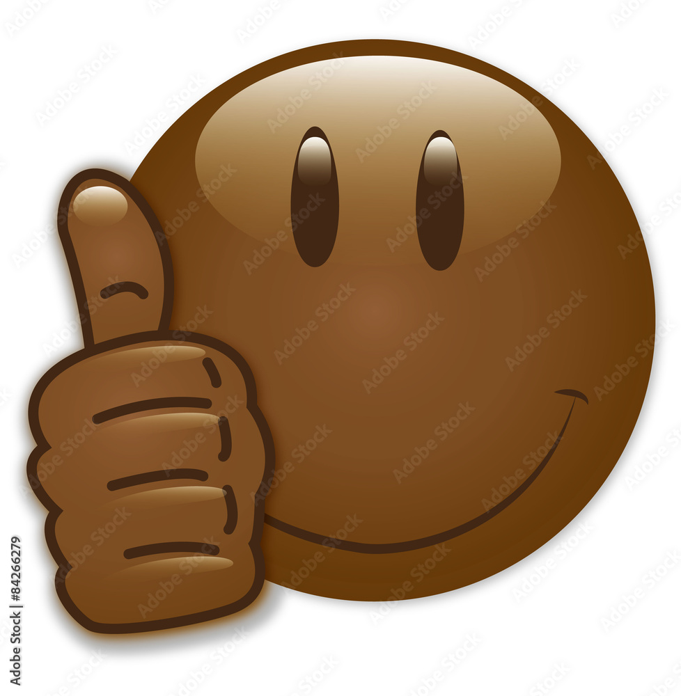 Smiley Daumen hoch Stock Vector | Adobe Stock