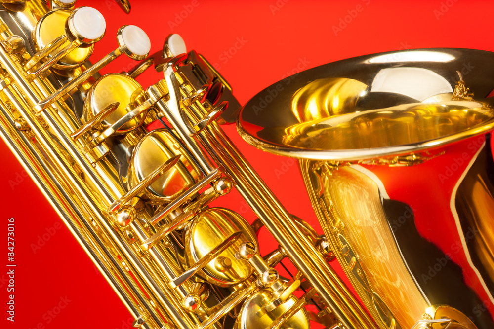 Saxophone Keys Close Up
