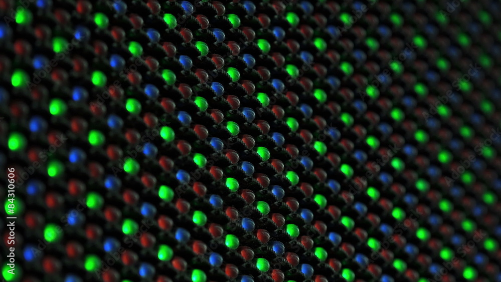 RGB LED Display as Technology Background, Lamp Diodes Flashing Stock ...