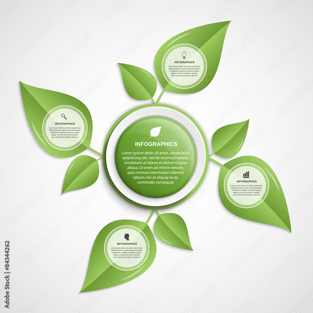 Abstract infographic. Nature concept. Vector illustration. Stock Vector ...