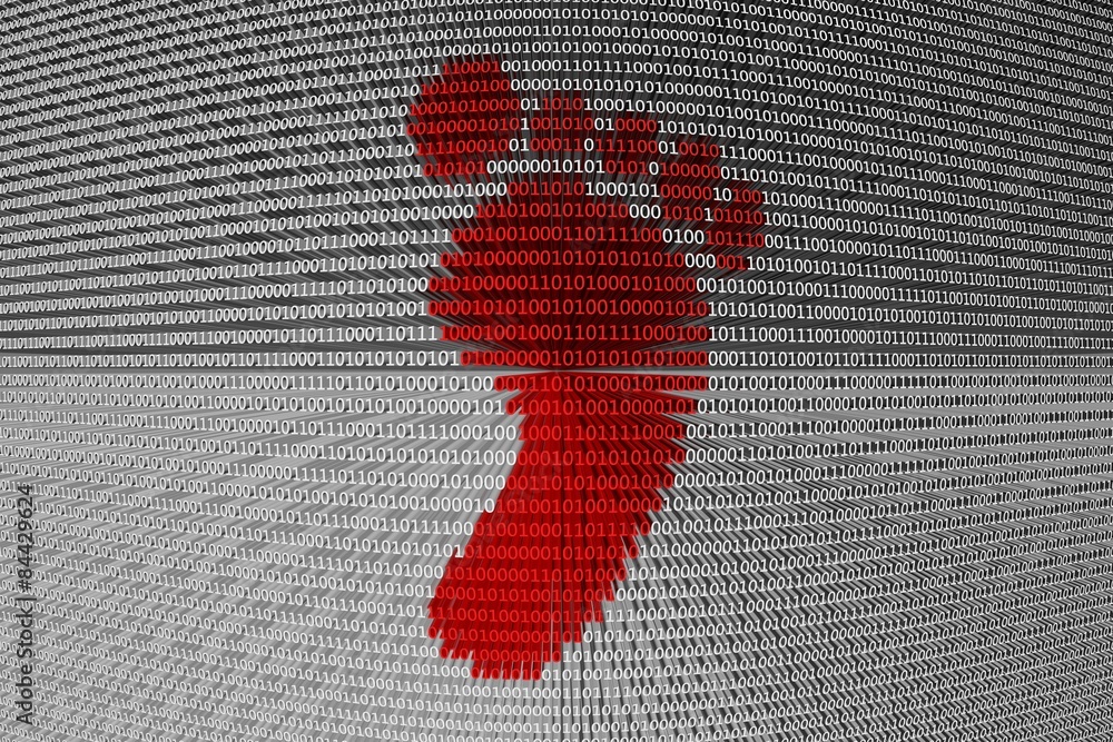 binary code digital footprint Stock Illustration | Adobe Stock