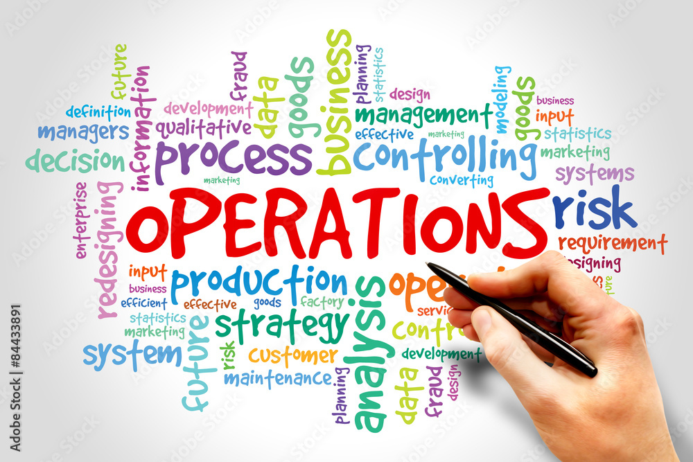 Operations word cloud, business concept Stock Photo | Adobe Stock