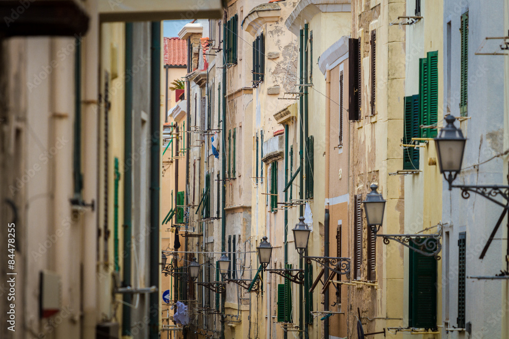 Hausfassaden in Italien Stock Photo | Adobe Stock