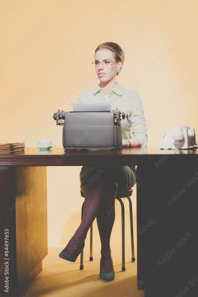 Vintage Receptionist Images