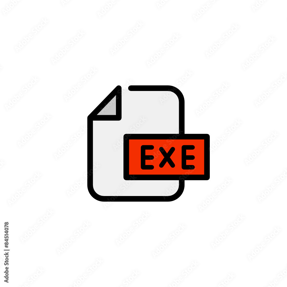EXE File Stock Vector | Adobe Stock