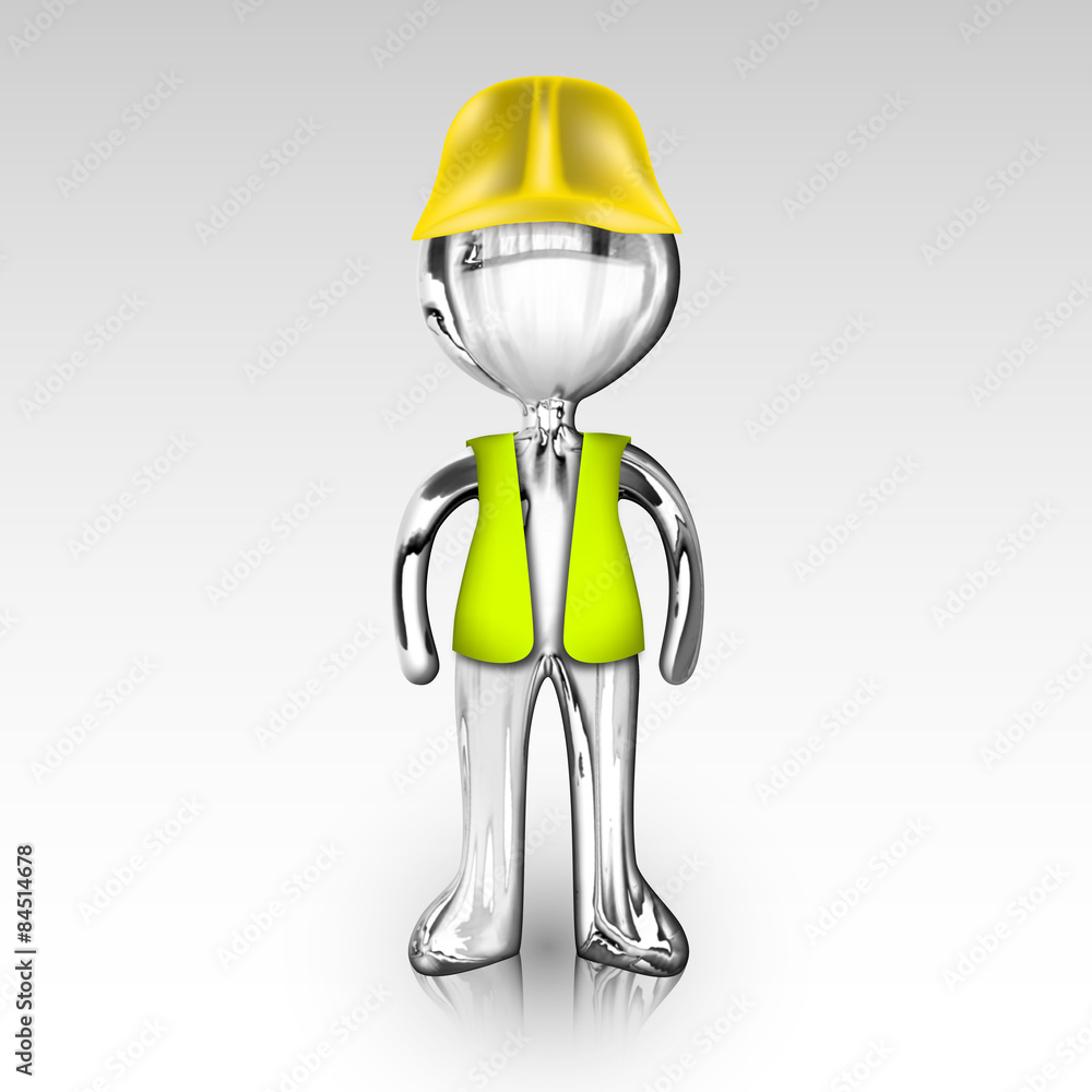 Monigote 4.2 obrero Stock Vector | Adobe Stock