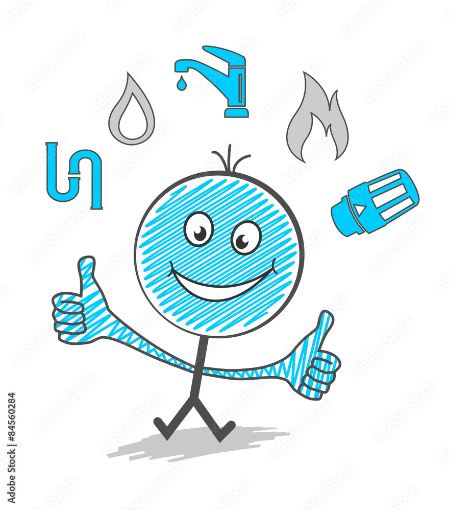 Heizung - Wasser - 23 Stock-Vektorgrafik | Adobe Stock