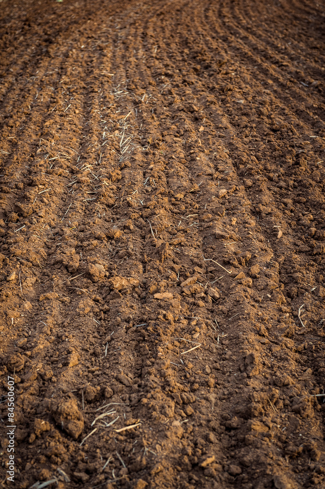 Ploughed field, soil close up, agricultural background Stock Photo ...