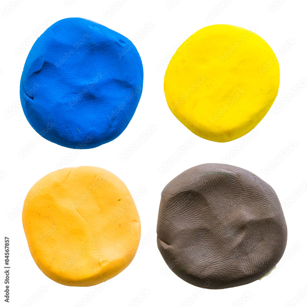 circle,modelling clay of different colors Stock Photo | Adobe Stock