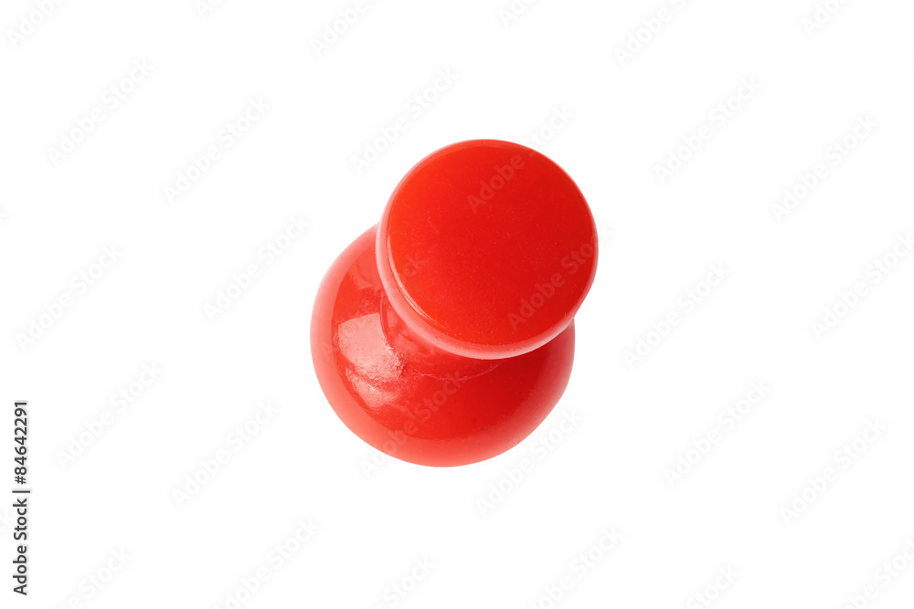 Photo & Art Print Isolated red drawing pin top view, ma8