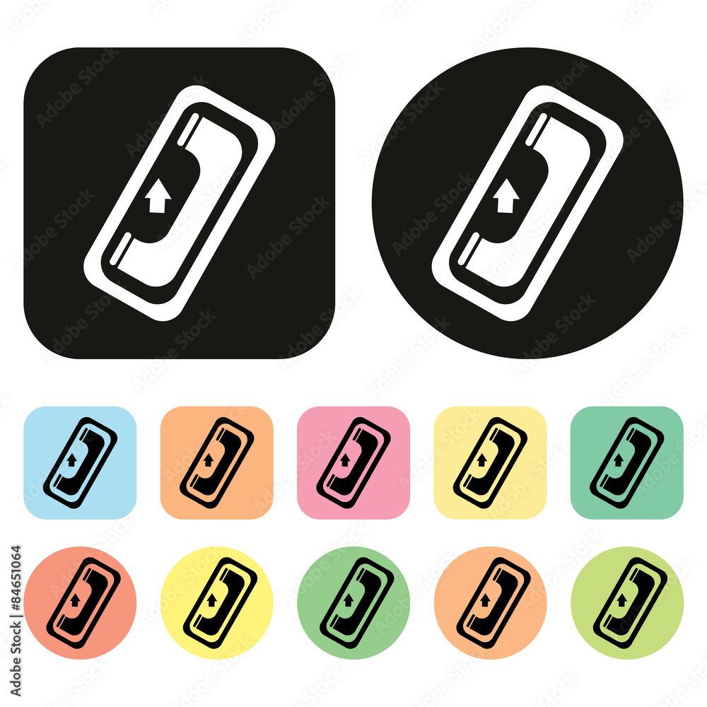ภาพประกอบสต็อก Mobile phone icon. Phone Call icon. Mobie function icon ...