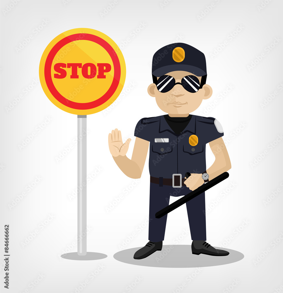 Policeman Sign