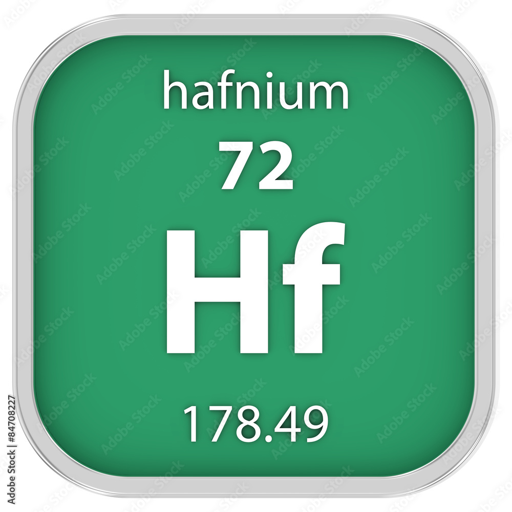 Hafnium Symbol