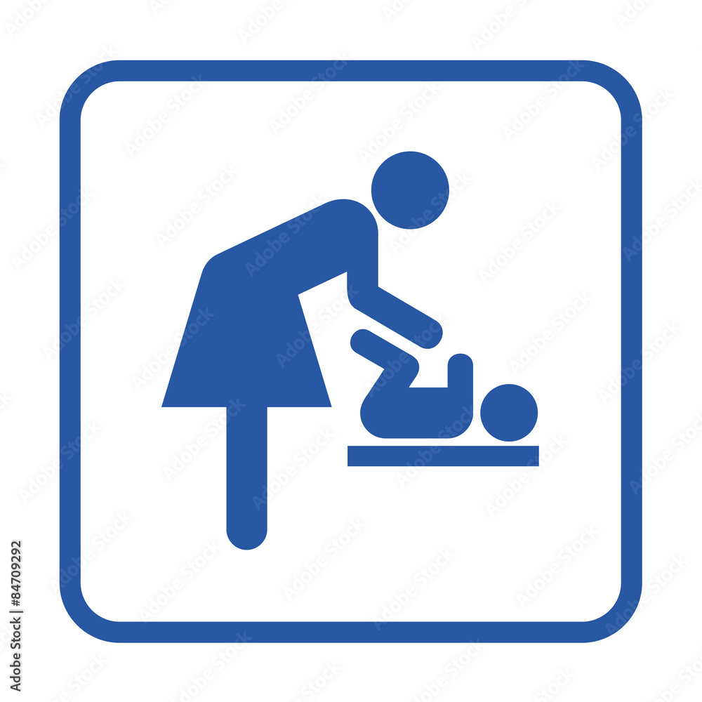 Icono cambiar pañales ilustración de Stock | Adobe Stock