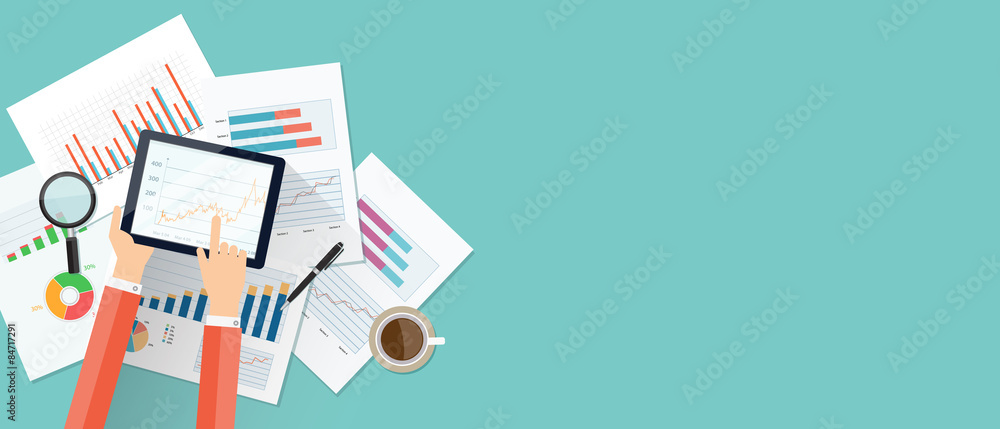 business finance investment background and banner Stock Vector | Adobe ...