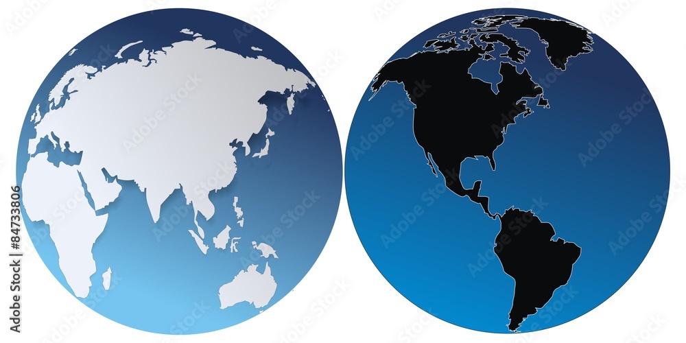 mappamondo Stock Vector | Adobe Stock