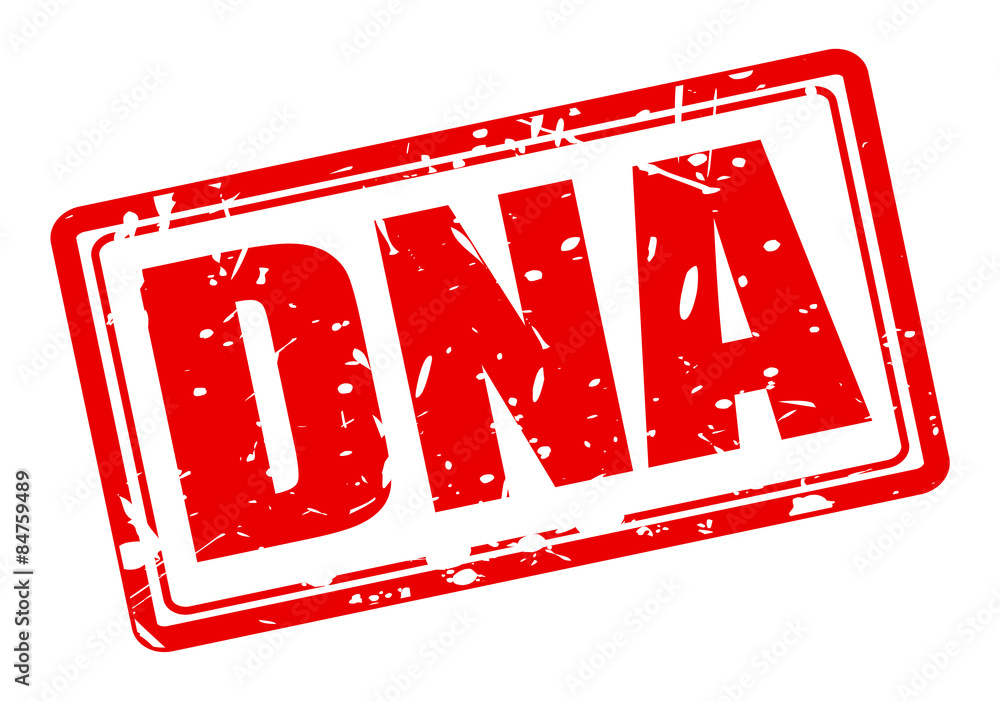Dna red stamp text Stock Vector | Adobe Stock