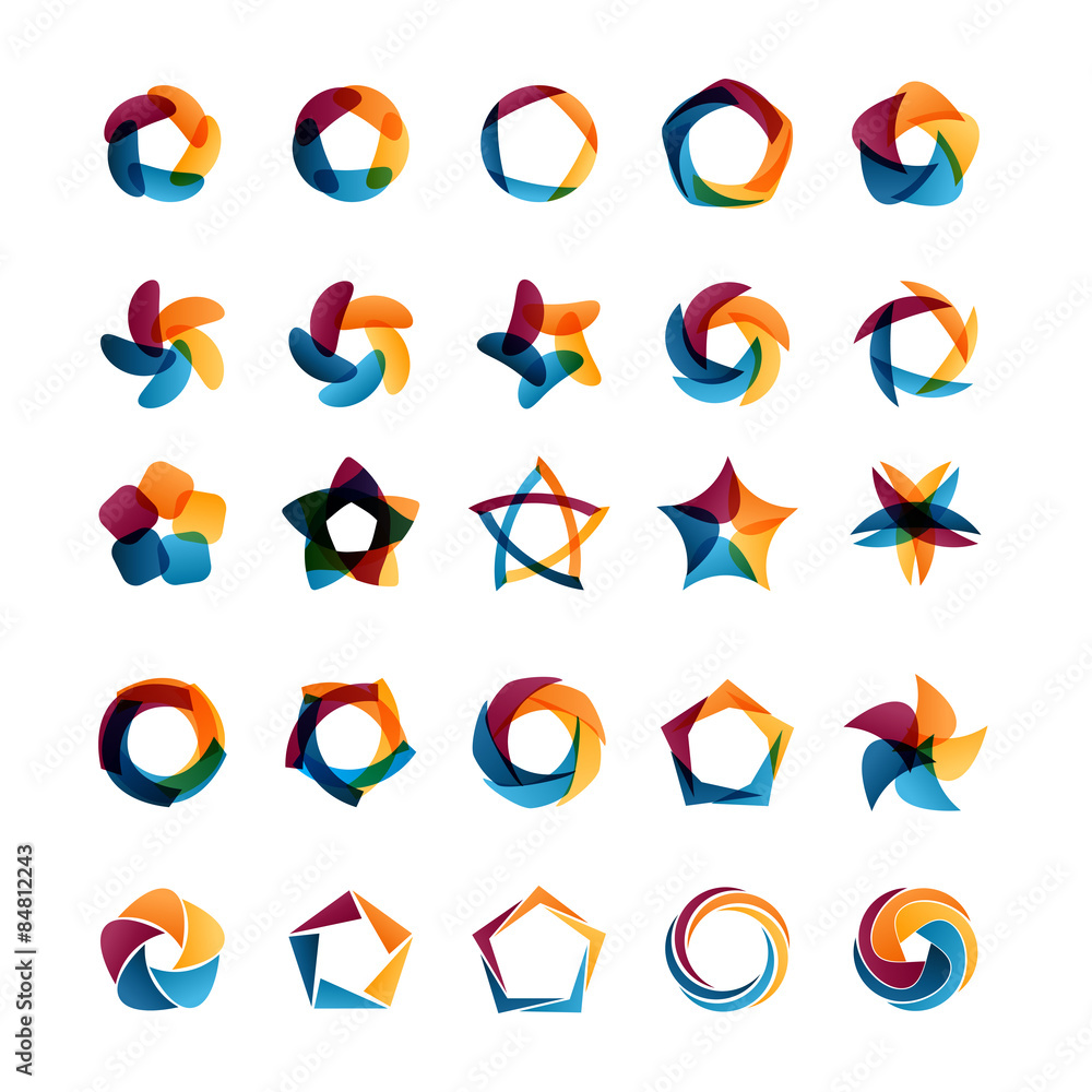 Logo templates set. Stock Vector | Adobe Stock