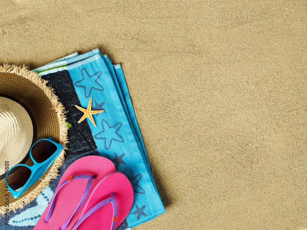 Summer time on beach Stock Photo | Adobe Stock