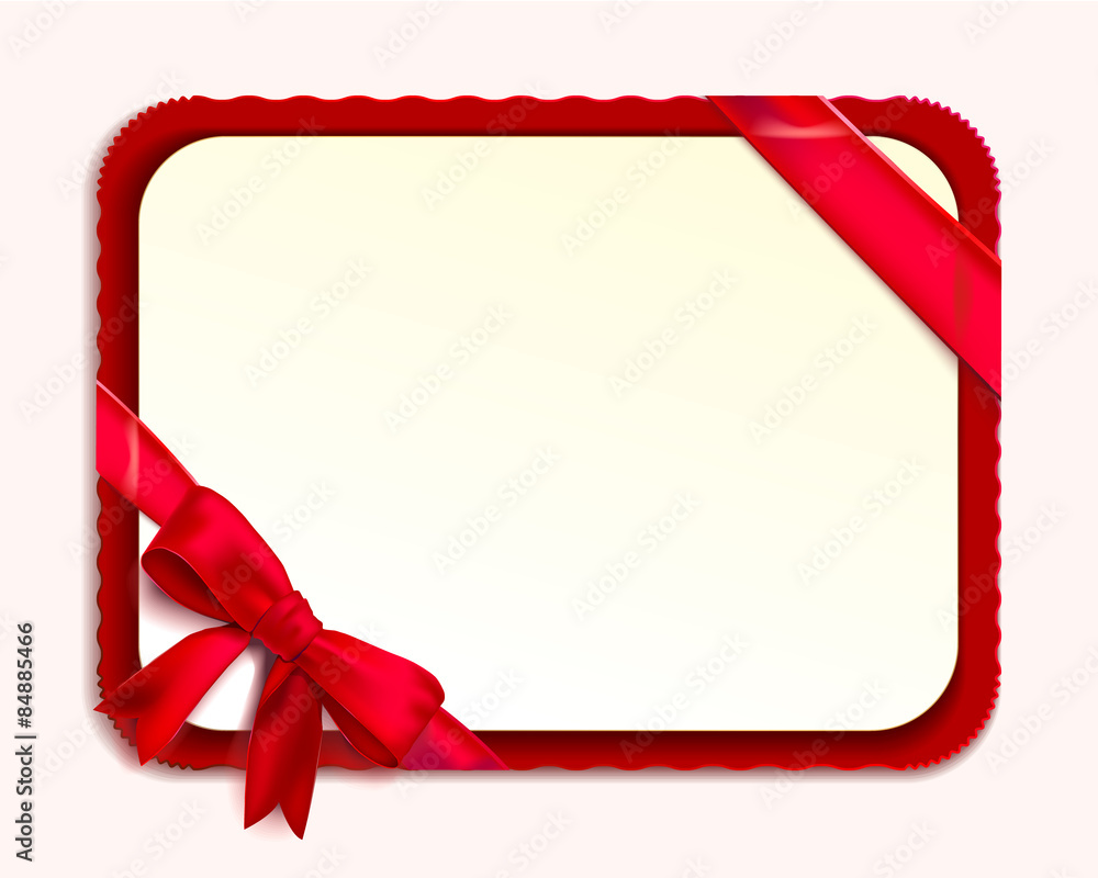 Clean template horizontal rectangular or invitation cards with rounded ...