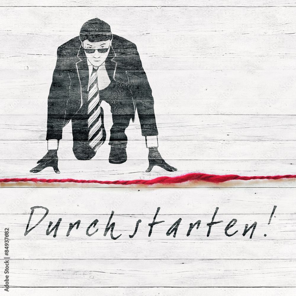 Durchstarten! Stock-Illustration | Adobe Stock