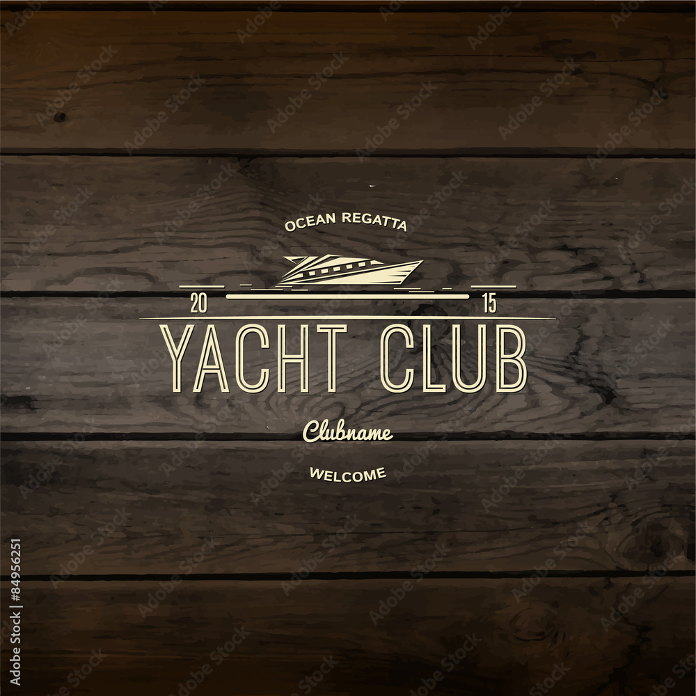 Yacht club badges logos and labels for any use Stock Vector | Adobe Stock