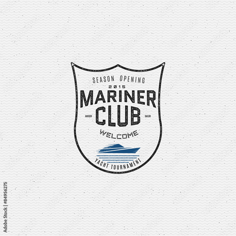 Mariner club badges logos and labels for any use Stock Vector | Adobe Stock