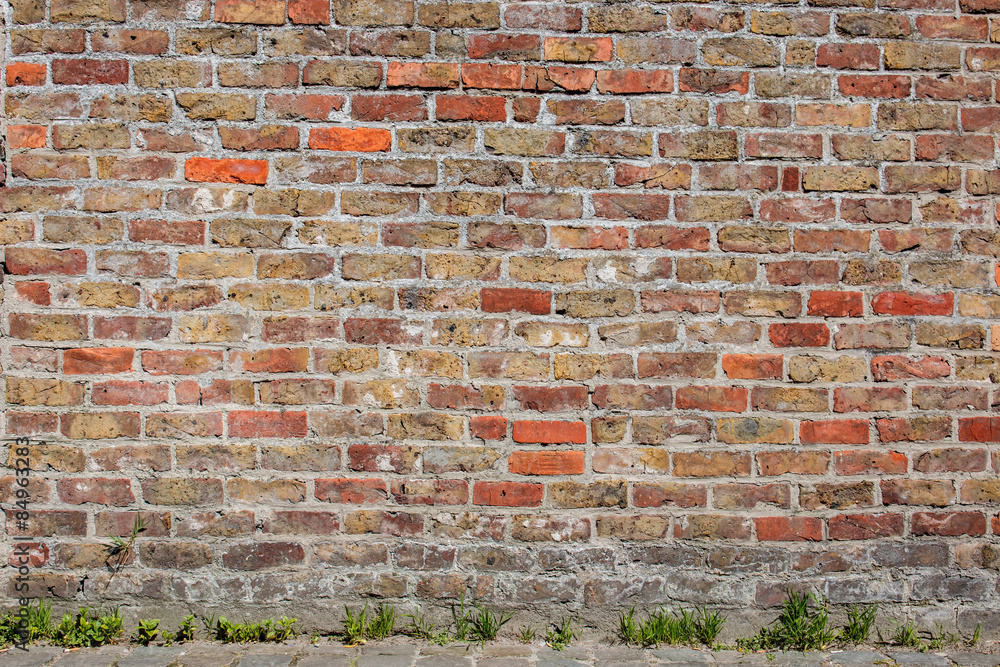 Hintergrund –Ziegelsteinmauer Backsteinmauer Stock Photo | Adobe Stock