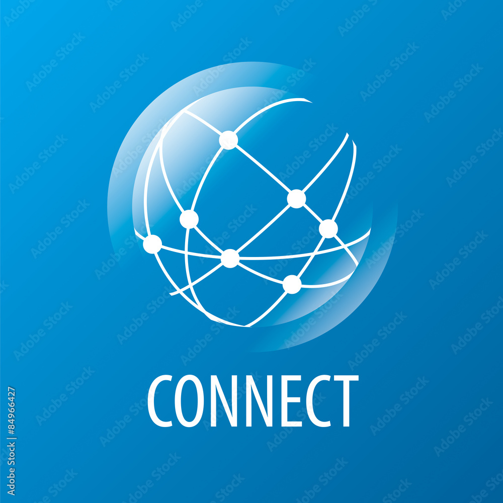vector logo to connect to the global network Stock Vector | Adobe Stock