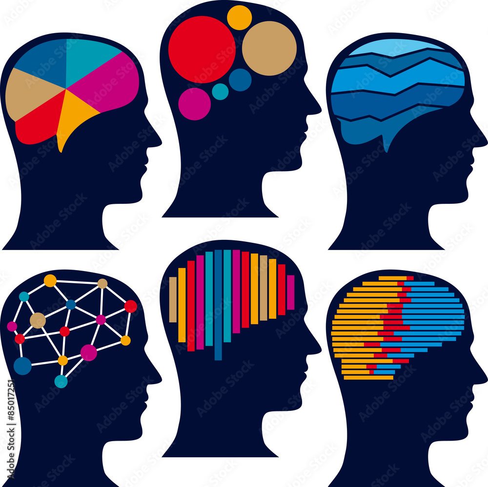 measuring brain charts Stock Illustration | Adobe Stock