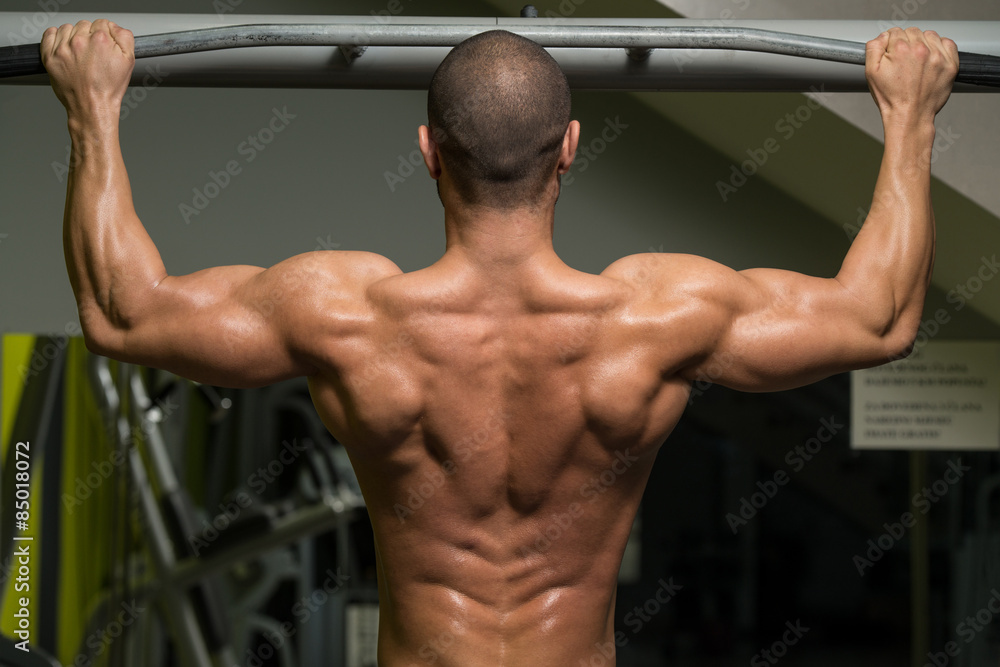 Bodybuilder Doing Pull Ups Best Back Exercises Stock Photo | Adobe Stock
