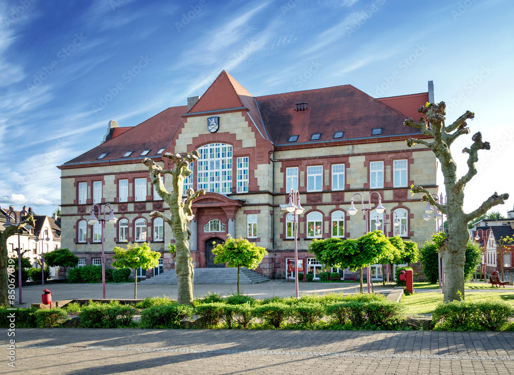 Rathaus Friedrichsthal/Saar - Saarland Stock-Foto | Adobe Stock