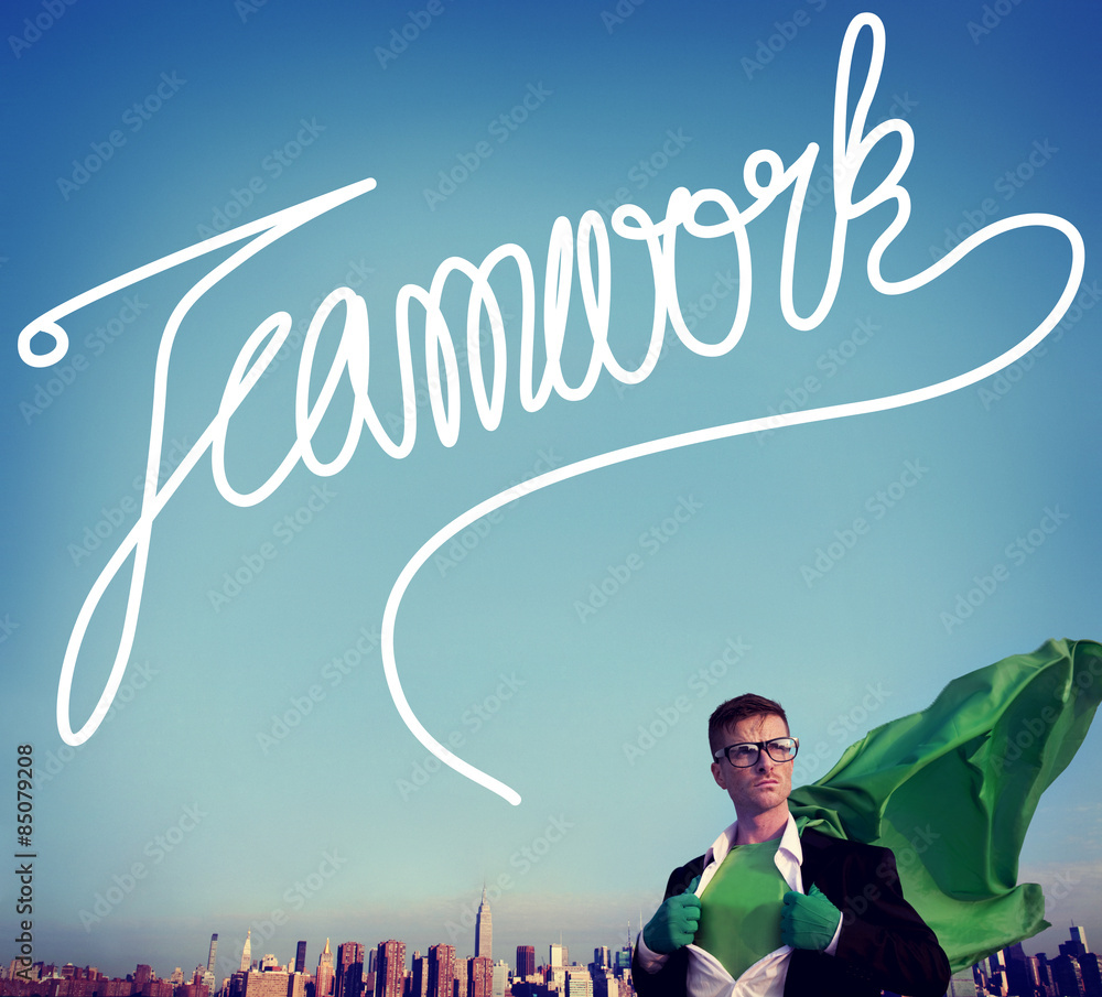 Teamwork Team Collaboration Support Member Unity Concept Stock Photo ...