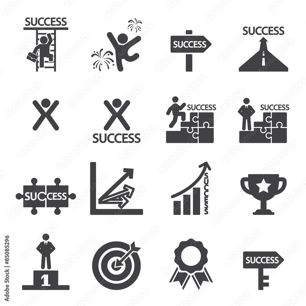 success icon set Stock Vector | Adobe Stock