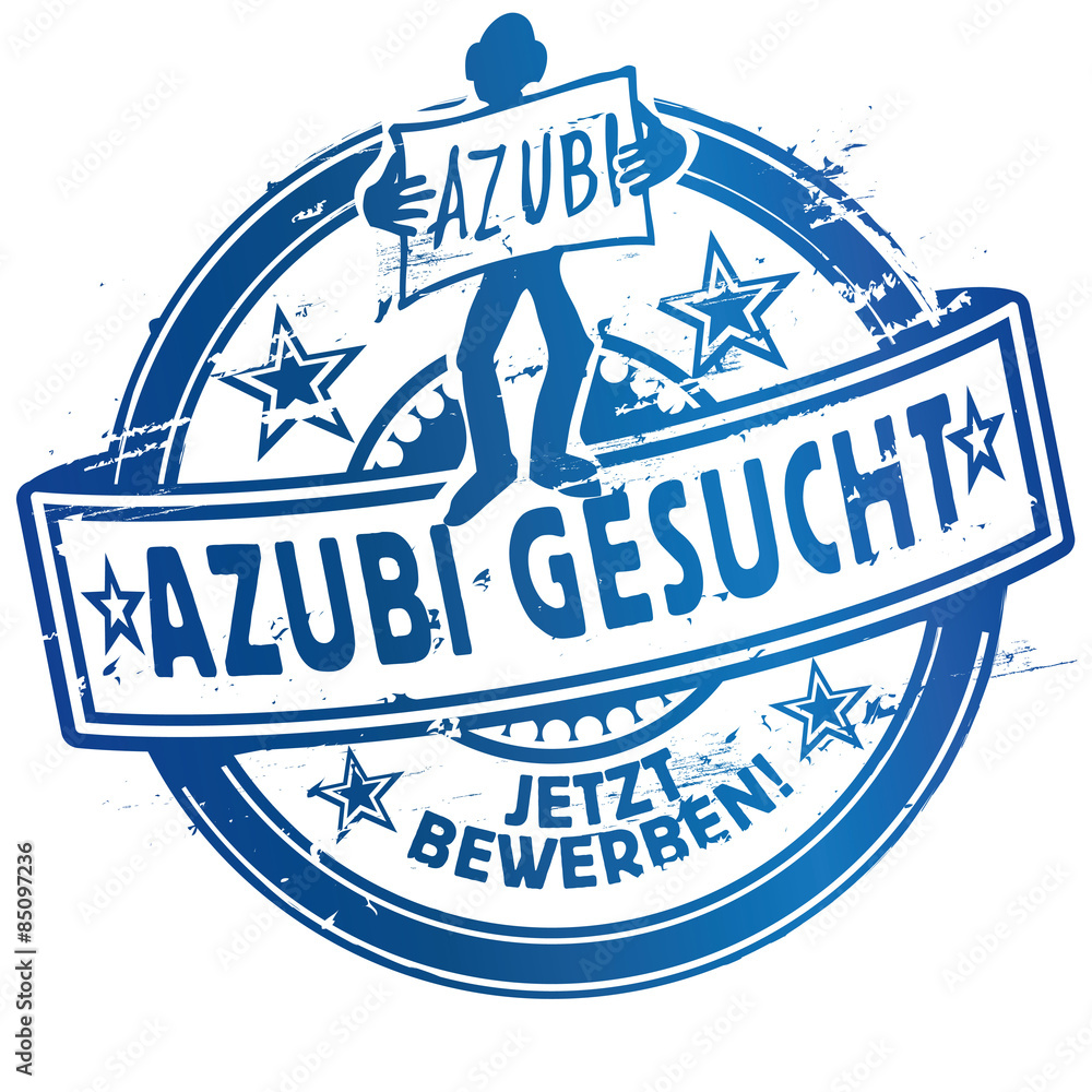 Stempel Azubi gesucht Stock-Vektorgrafik | Adobe Stock