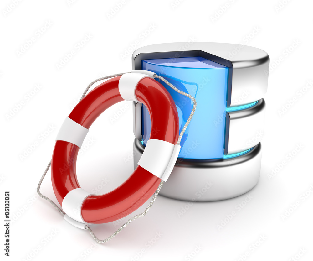 Network data storage support service and server data recovery concept ...