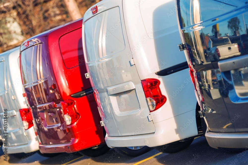 Small Cargo Trucks Fleet Stock Photo | Adobe Stock