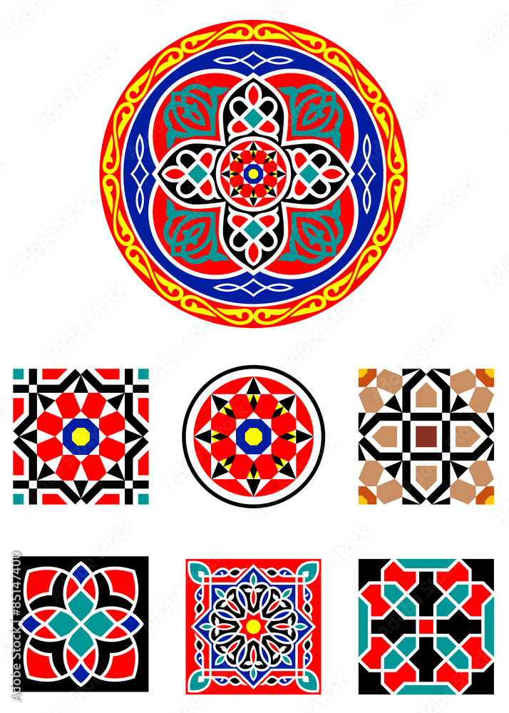 Vector Islamic Ornaments Stock Vector | Adobe Stock