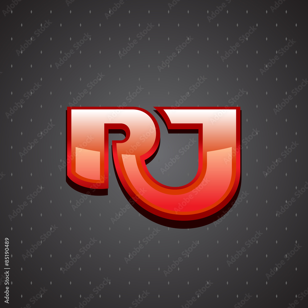 R and J letters ligature sign. Luxury design concept. Stock Vector ...