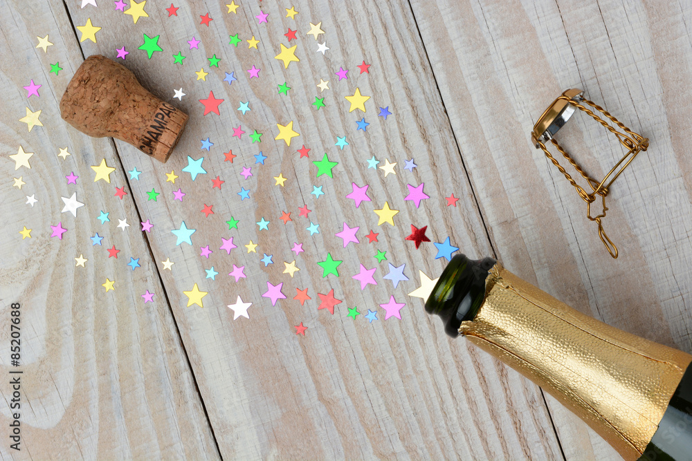 Champagne Cork Popping Stock Photo | Adobe Stock