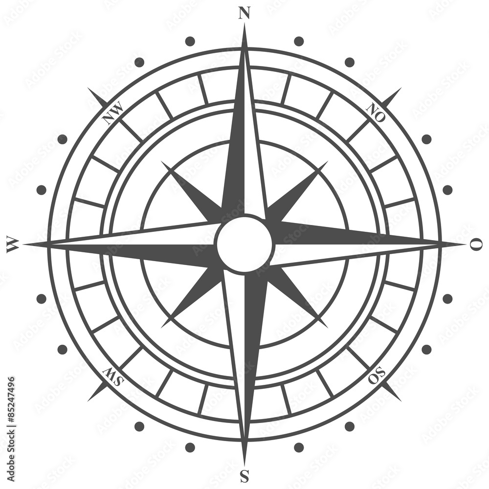 Windrose - Vektor Stock-Vektorgrafik | Adobe Stock