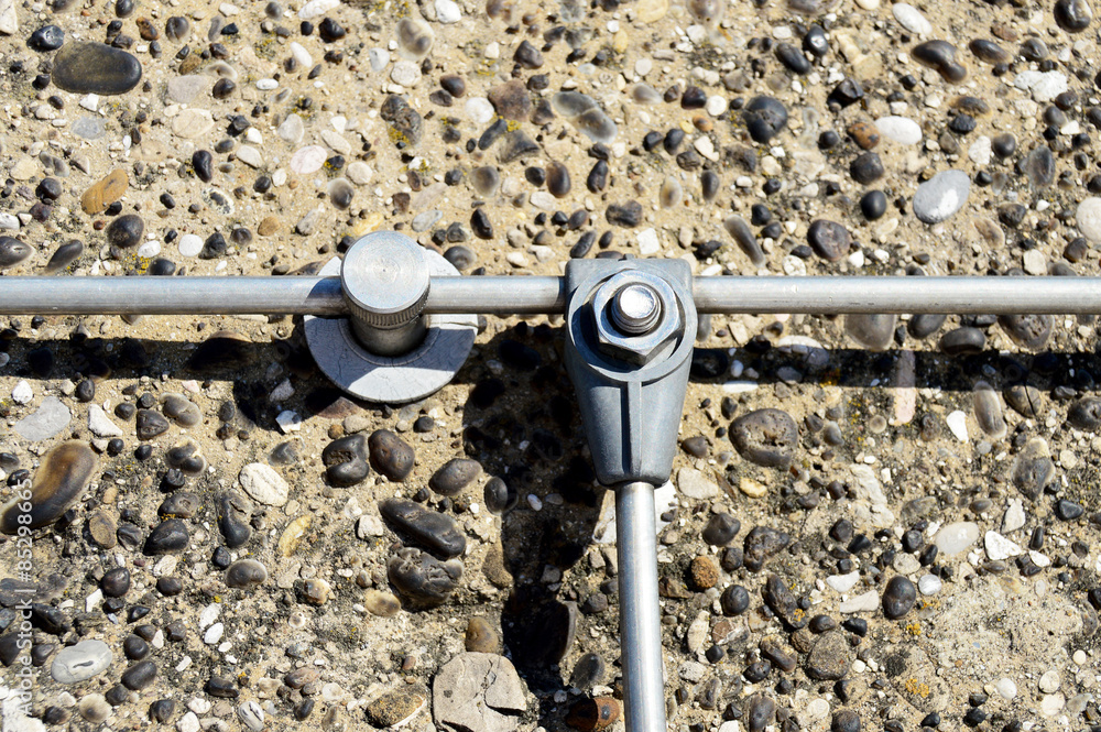 Blitzableiter mit Befestigung Stock-Foto | Adobe Stock