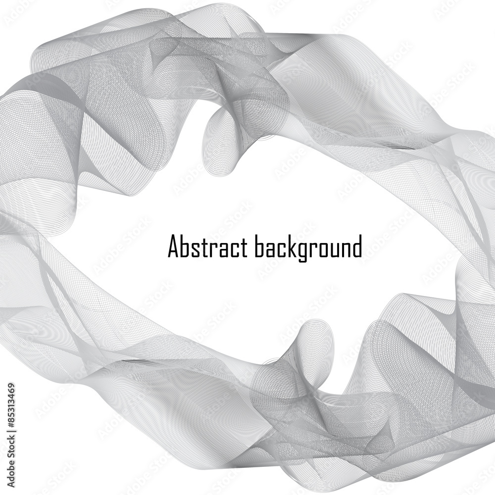 Abstract background with grey waves. Vector illustration Stock Vector ...