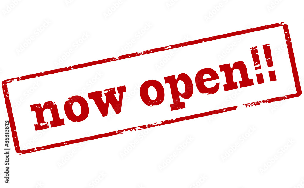 Now open Stock Vector | Adobe Stock