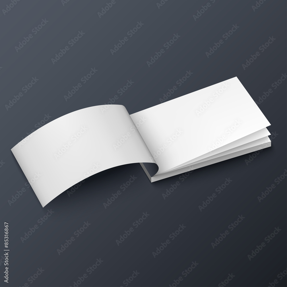 Notepad, booklet, business card or brochure mockup template Stock ...