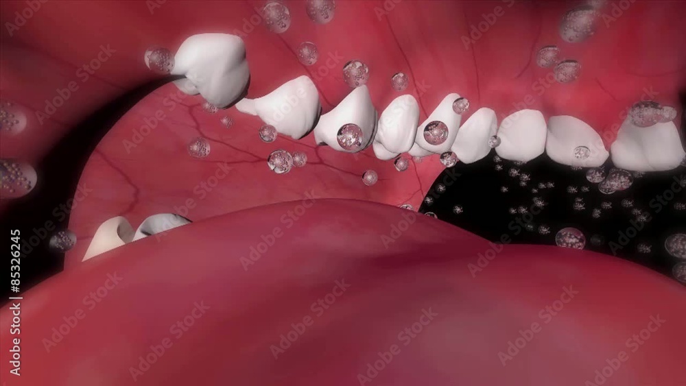 3D medical animation explaining the influenza virus and the function of ...