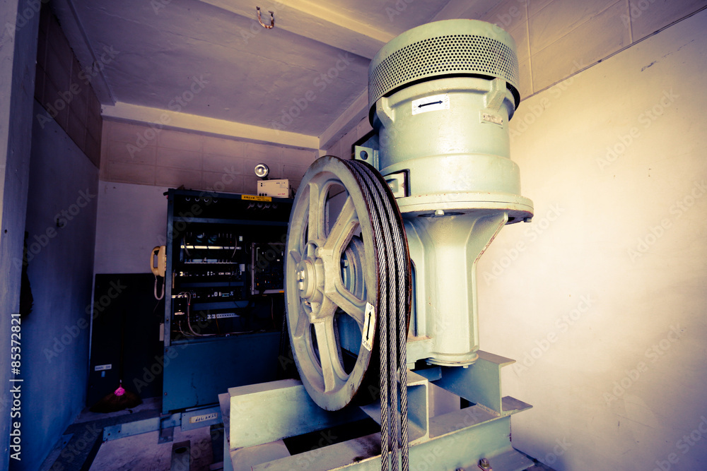 Elevator cable control,Motor, cable wire, cable, power cable.. Stock ...