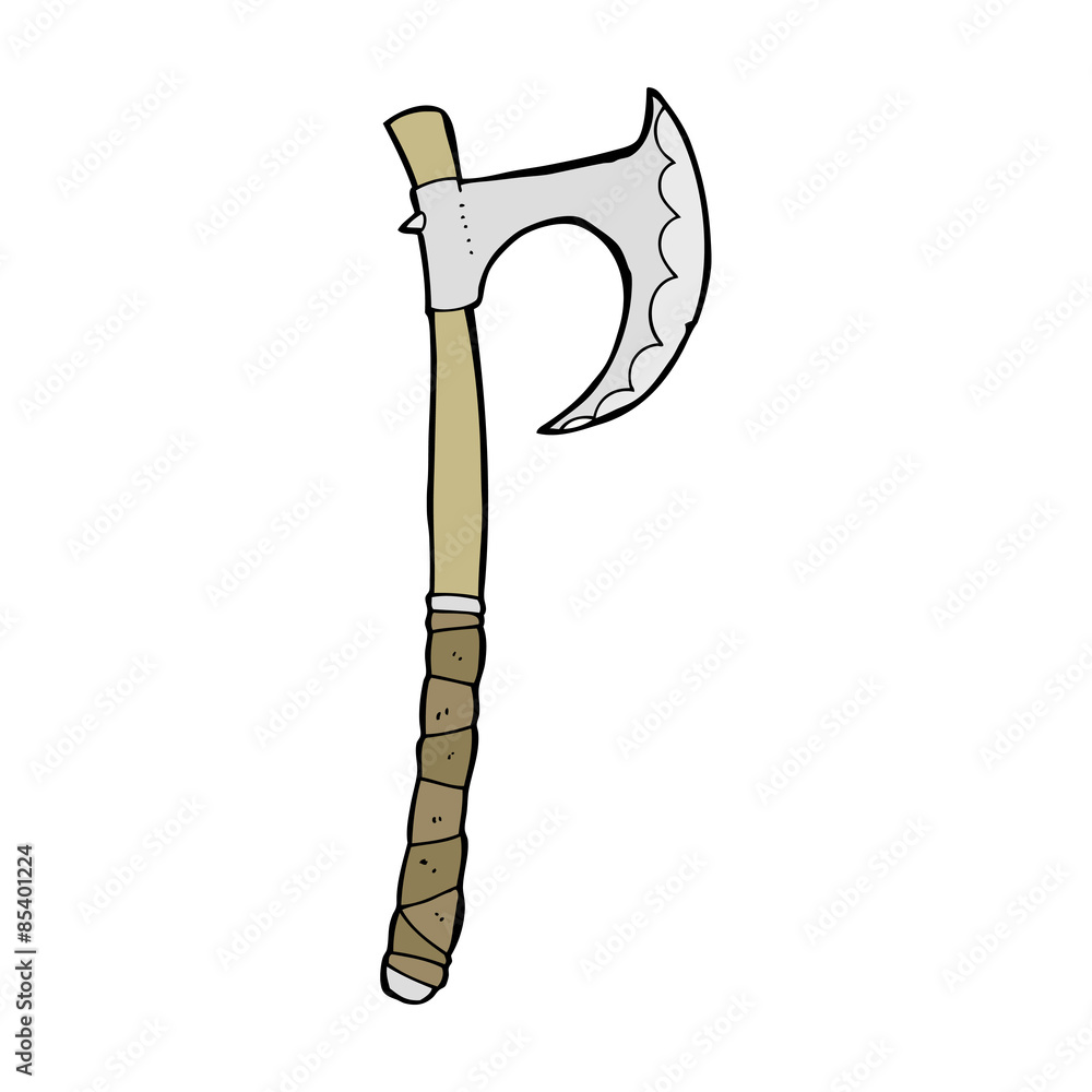 cartoon viking axe Stock Vector | Adobe Stock