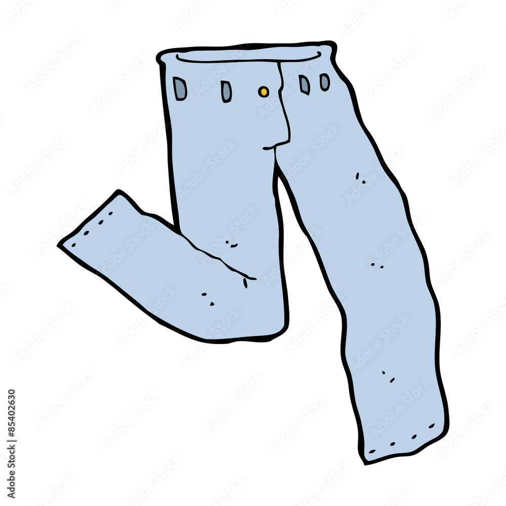 cartoon jeans Stock Vector | Adobe Stock
