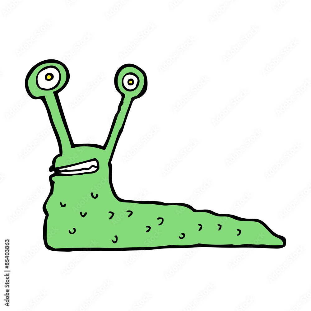 cartoon slug Stock Vector | Adobe Stock